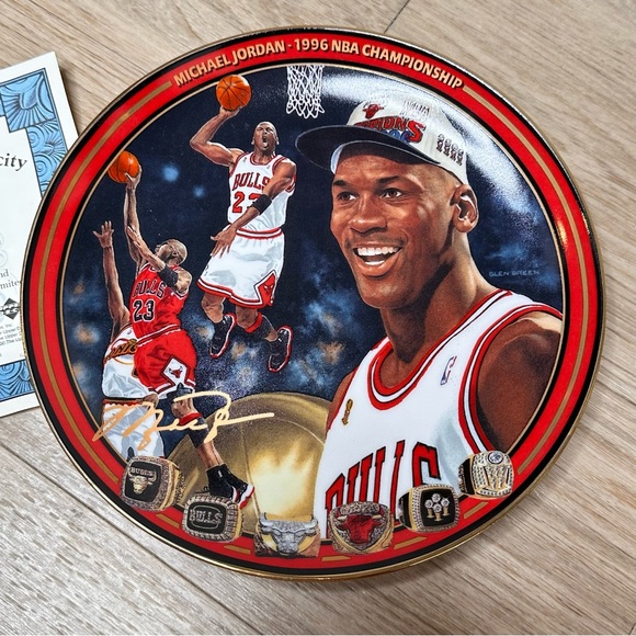 Jordan | Other | Vintage Michael Jordan 996 Nba Championship Plate ...